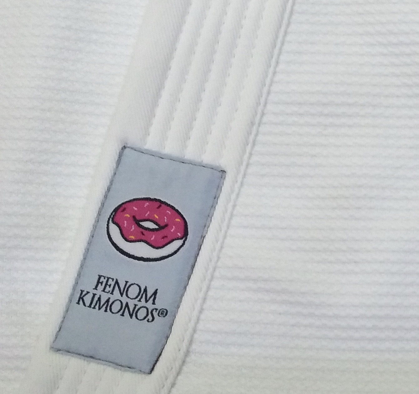 Unicorn and Donuts Gi in White Pearl Weave Plus | BJJ For Women